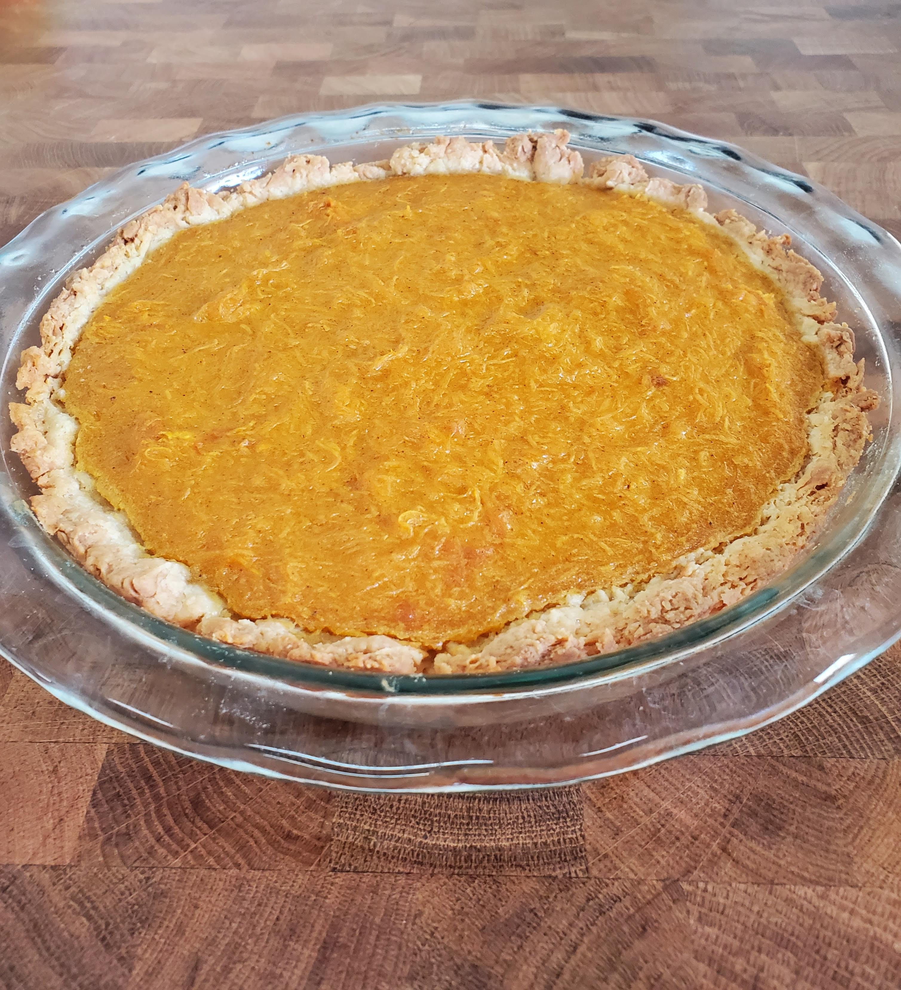 Egg Free Pumpkin Pie Recipe (With A No-Roll Crust) - Lorin Cheung